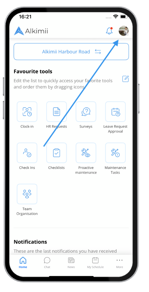 How to check what Alkimii version you are using on mobile?